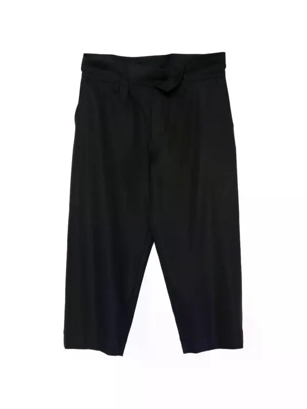 Plan C Belt-loops Palazzo Pants - Blue