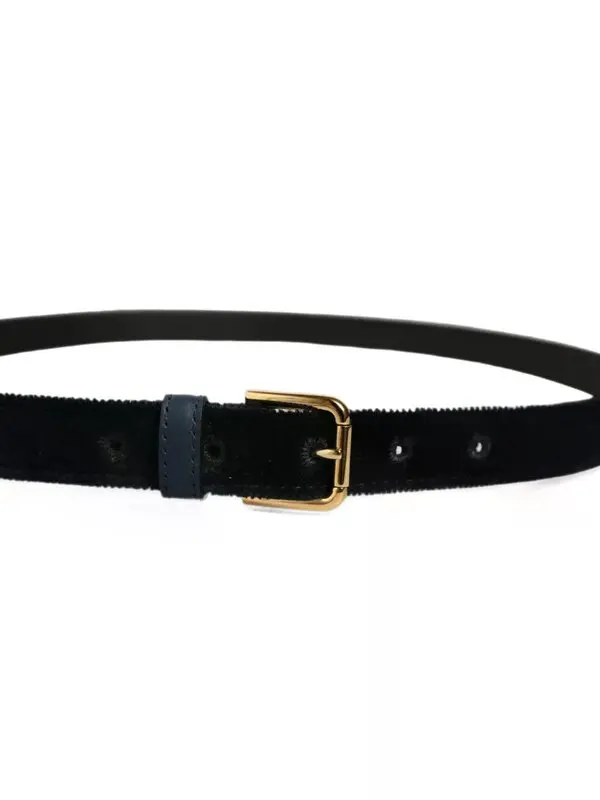 Dolce & Gabbana Velvet Buckle Belt