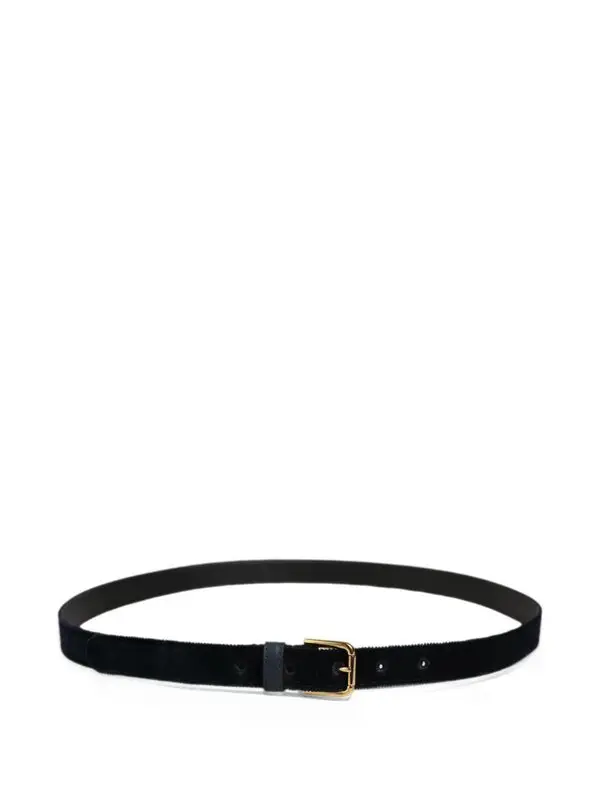 Dolce & Gabbana Velvet Buckle Belt - Blue