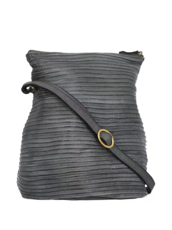 Maje Textured Leather Shoulder Bag