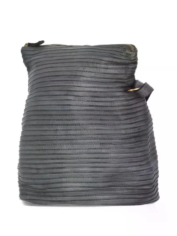 Maje Textured Leather Shoulder Bag