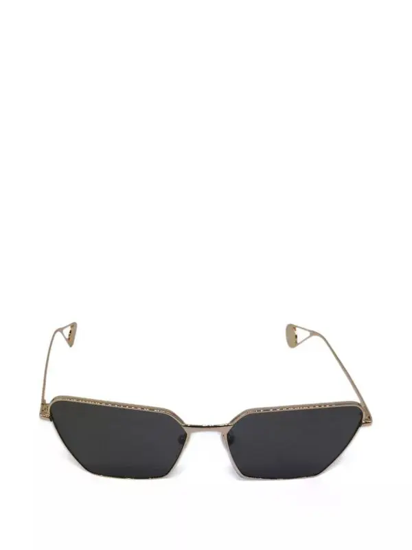 Gucci Geometric-frame Metal Sunglasses