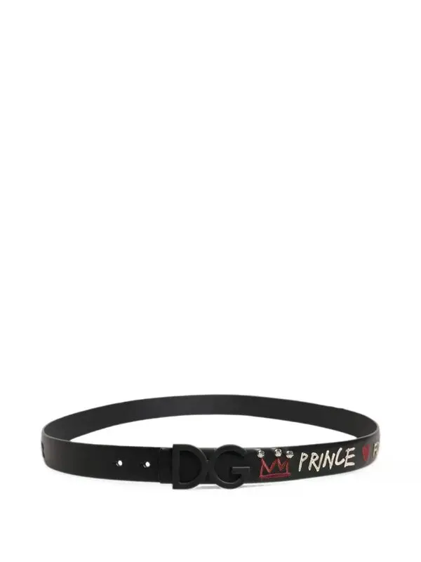 Dolce & Gabbana Prince Forever Leather Belt