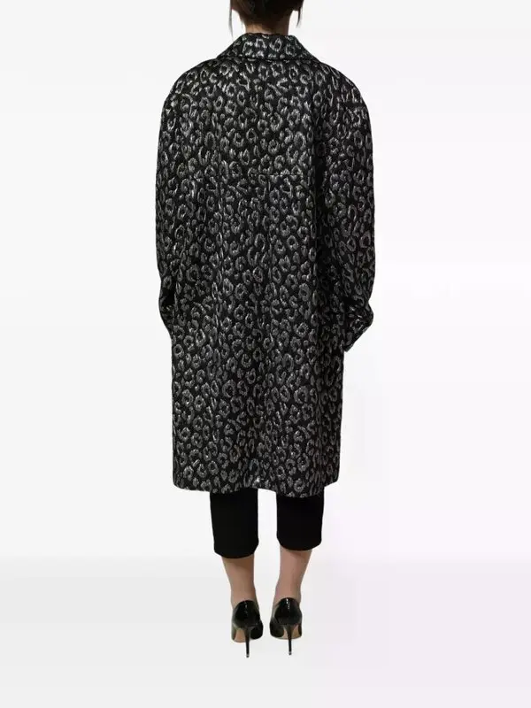 Dolce & Gabbana Leopard-jacquard Crystal-embellished Coat
