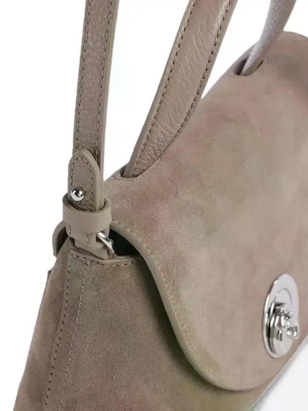 COCCINELLE Small Nikla Suede Leather Tote Bag