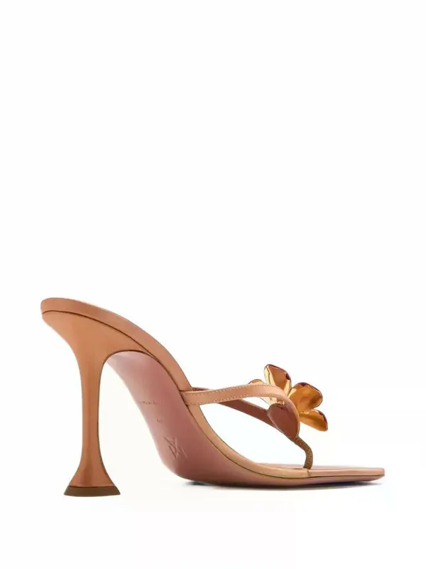 Amina Muaddi Vittoria Flower-embellished Sandals