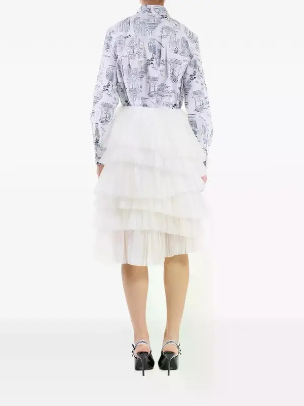 Karl Lagerfeld Karl Studio Tiered Tulle Skirt