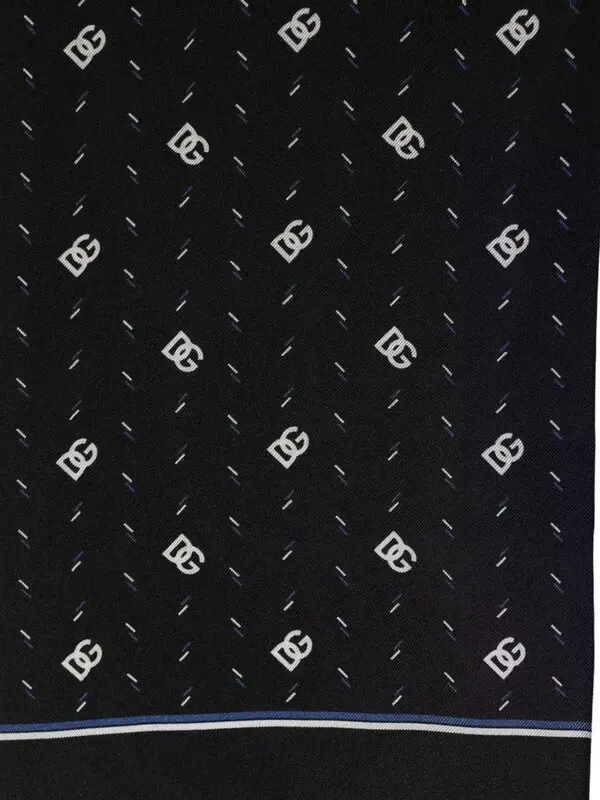 Dolce & Gabbana Logo-print Fringed Scarf