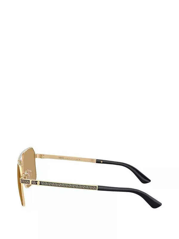Versace Greca Geometric-frame Sunglasses