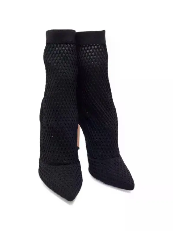 GIANVITO ROSSI Knit Pointed-toe Ankle Boots