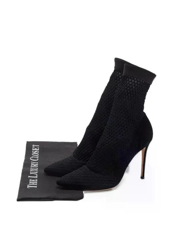 GIANVITO ROSSI Knit Pointed-toe Ankle Boots