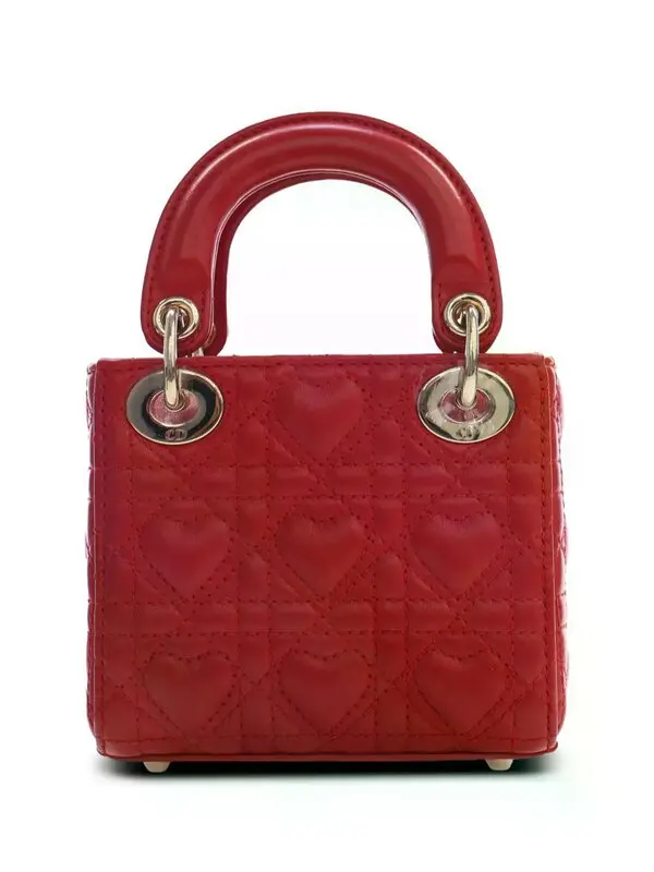 Dior 2021 Dioramour Micro Lambskin Cannage Lady Satchel