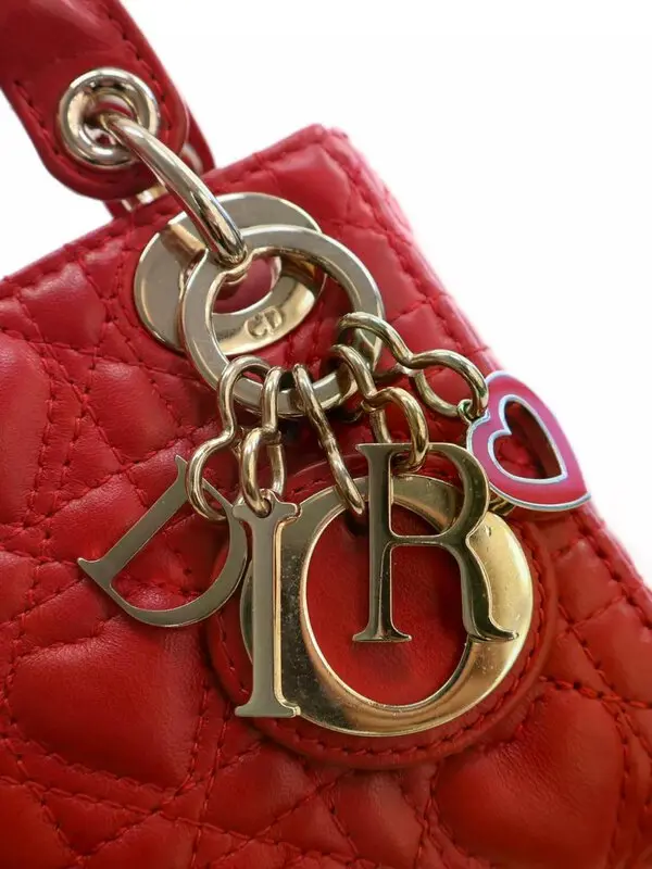 Dior 2021 Dioramour Micro Lambskin Cannage Lady Satchel