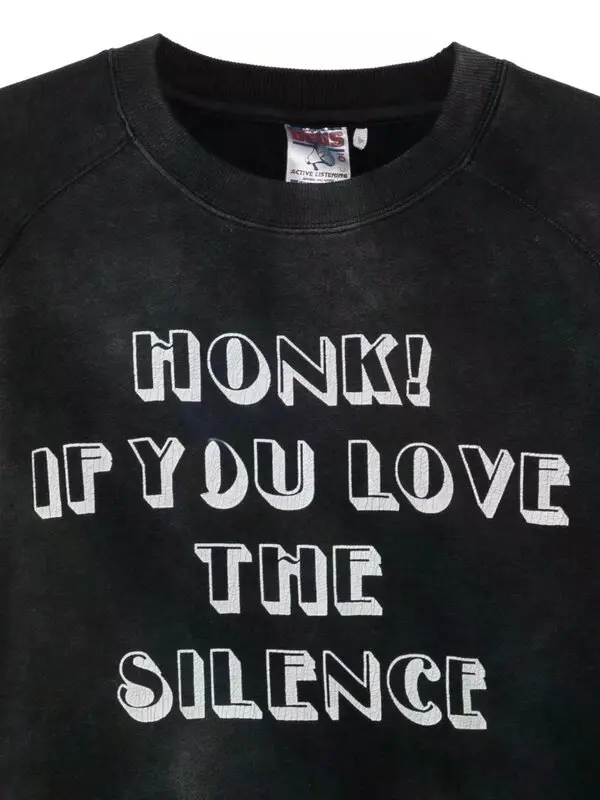 Deus Ex Machina Slogan-print Raglan-sleeve Sweater