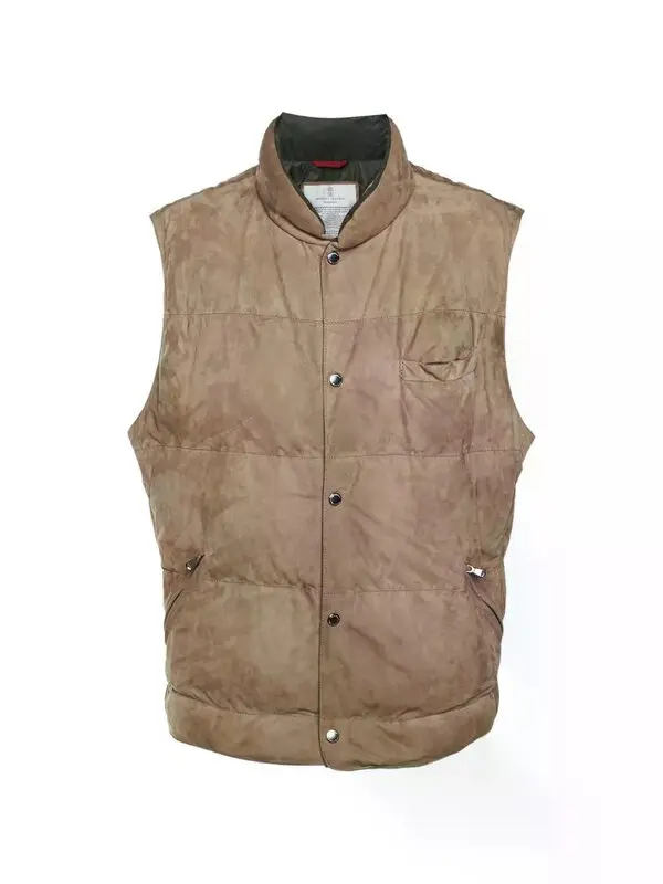 Brunello Cucinelli Suede Padded Vest