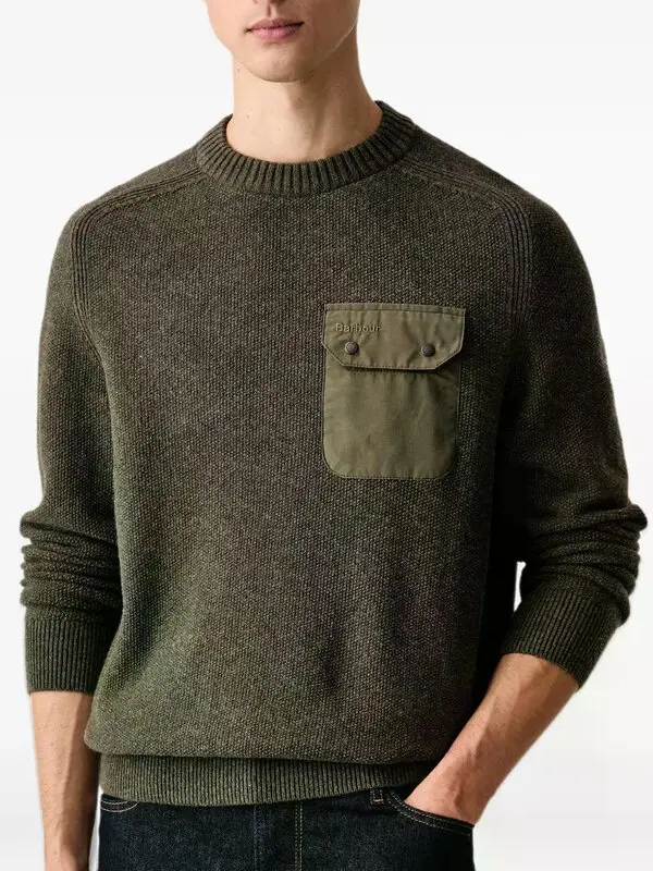 Barbour Stockham Textured Crew Neck Jumper