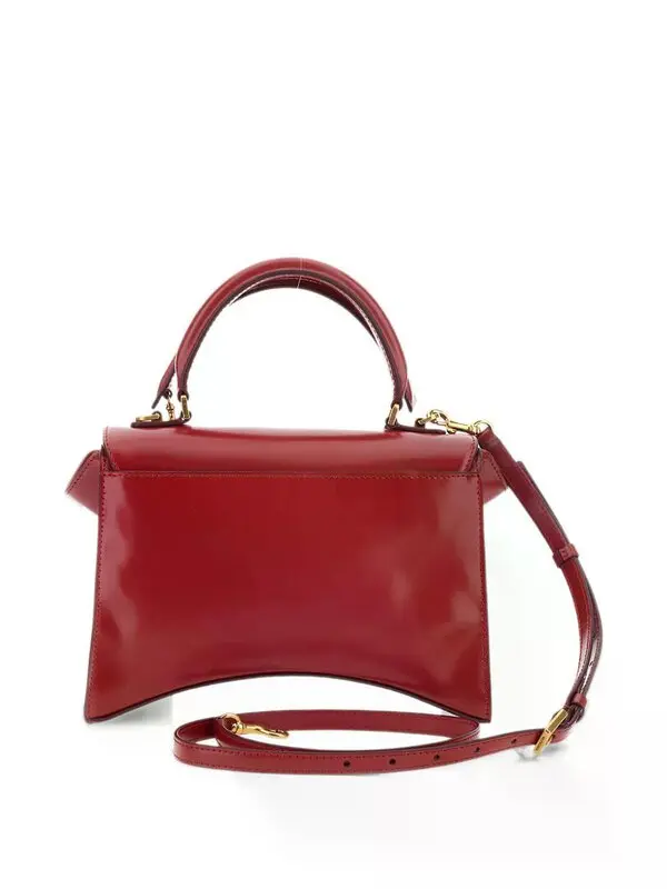Balenciaga Hourglass Avenue Top Handle Bag Small In Carmin - Red