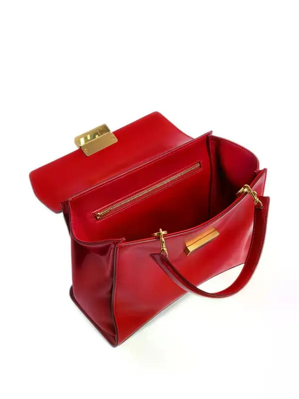 Balenciaga Hourglass Avenue Top Handle Bag Small In Carmin - Red