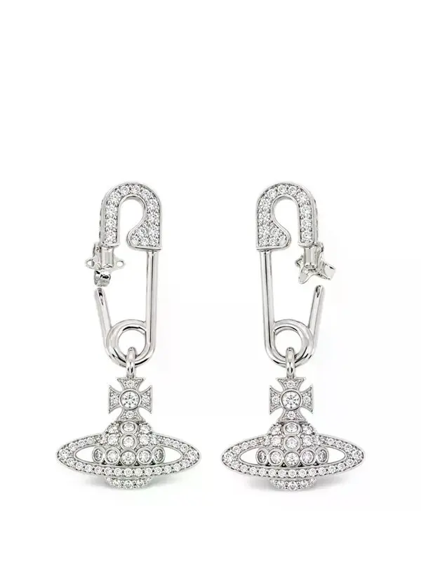 VIVIENNE WESTWOOD Lucrece Large Earrings - Silver