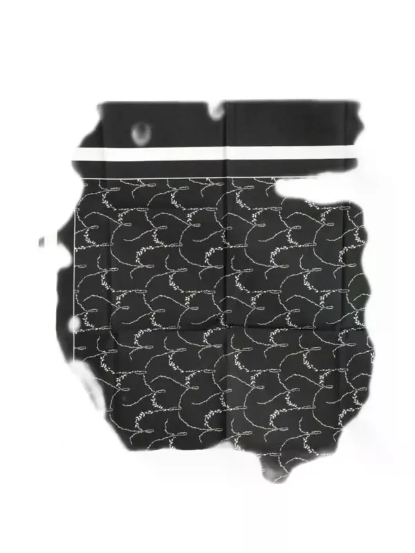 Dolce & Gabbana Floral-print Silk Scarf - Black