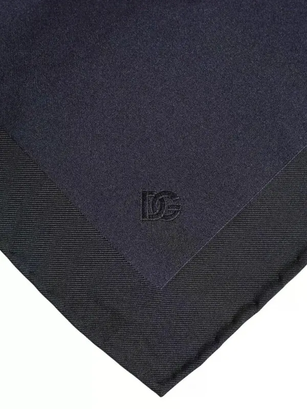 Dolce & Gabbana Logo-embroidered Silk Pocket Square