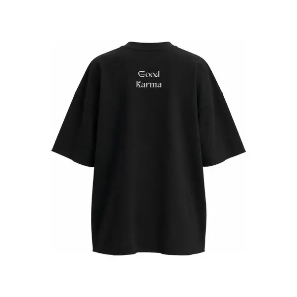 MYSIMPLICATED Oversized T-shirt With Good Karma Design W
