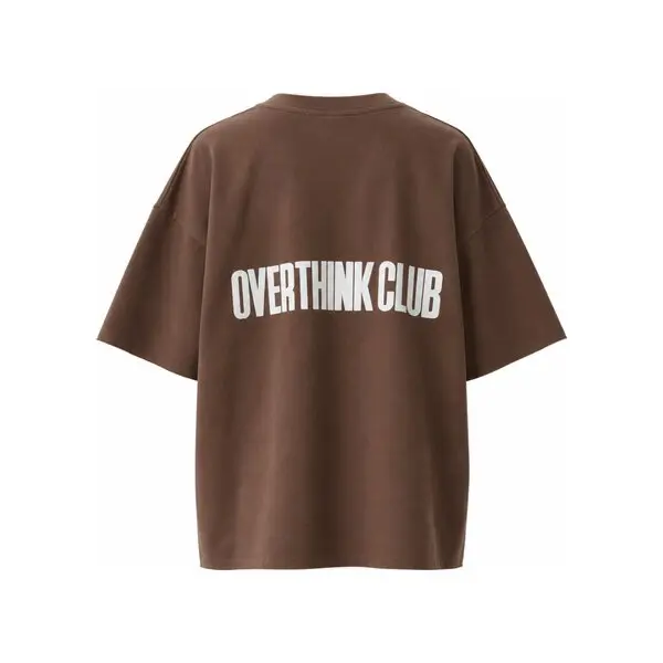 MYSIMPLICATED Oversized T-shirt With Overthink Club Design W
