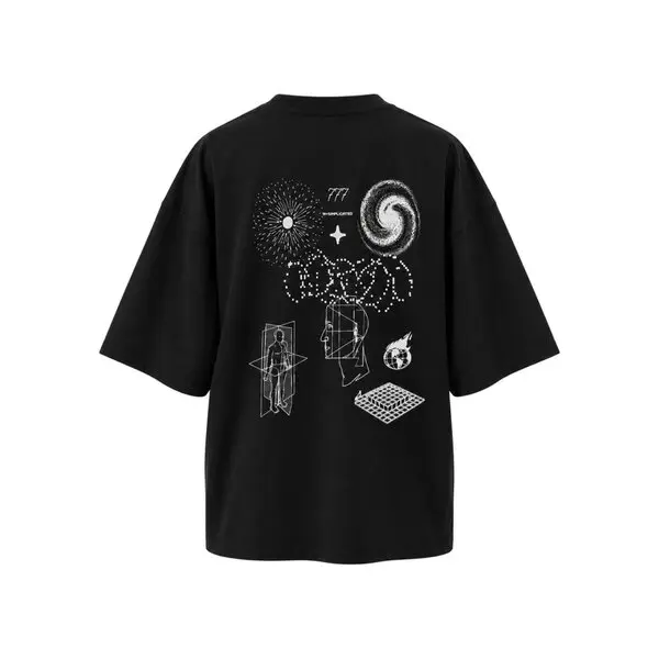 MYSIMPLICATED Oversized T-shirt With 777 Design W