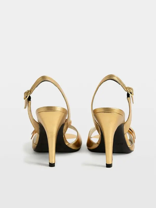 Zadig&Voltaire Zv Elegant Metallic Sandals - Gold