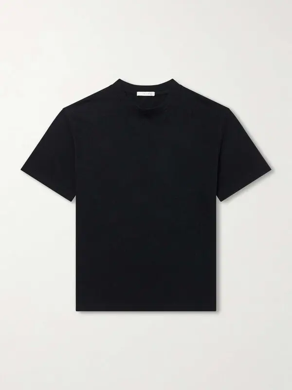 THE ROW Madoc Cotton-jersey T-shirt - Black