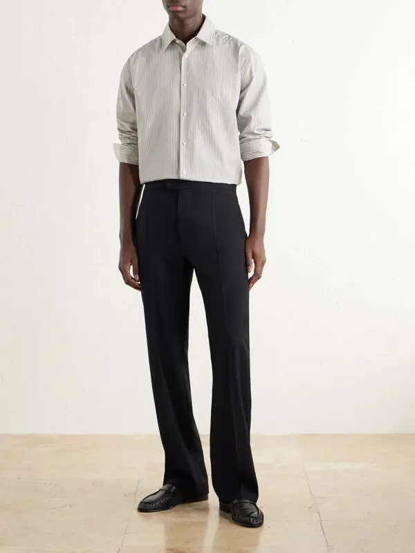 THE ROW Uday Striped Cotton-poplin Shirt