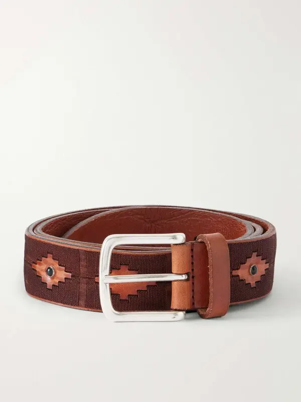 Anderson's 4cm Embellished Leather Belt