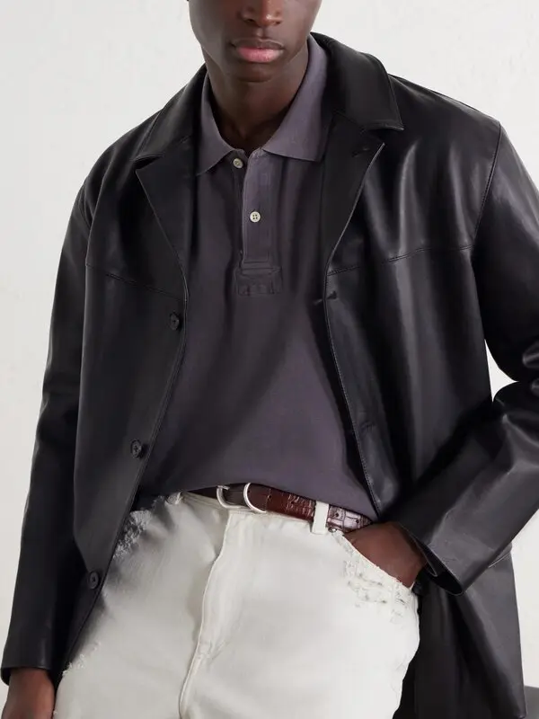 John Elliott Oversized Cotton-piqué Polo Shirt - Gray