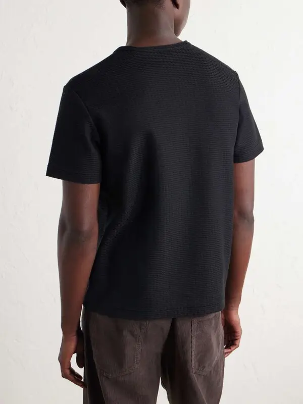 FRAME Cotton-jacquard T-shirt
