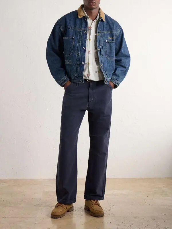 HUMAN MADE Straight-leg Cotton-canvas Trousers