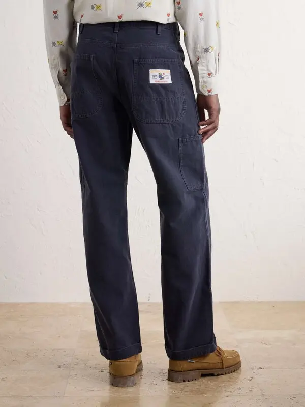 HUMAN MADE Straight-leg Cotton-canvas Trousers