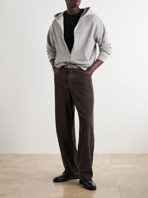 FRAME Cotton-jersey Zip-up Hoodie