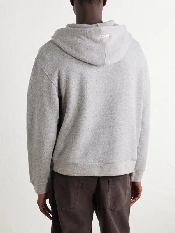 FRAME Cotton-jersey Zip-up Hoodie