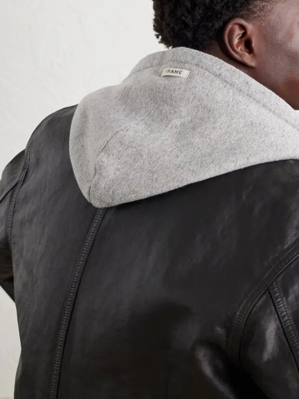 FRAME Cotton-jersey Zip-up Hoodie