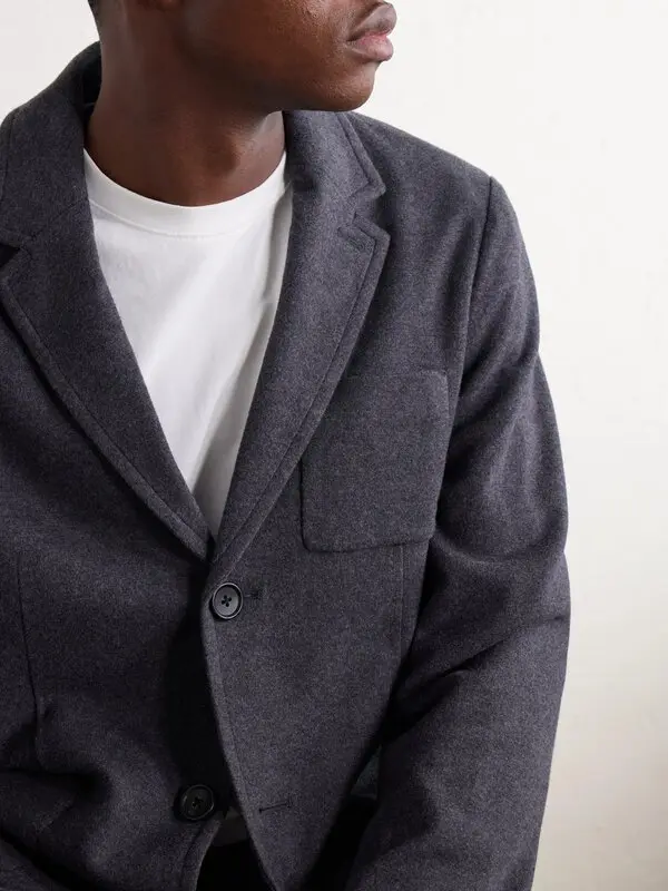 JAMES PERSE Cotton-blend Felt Suit Jacket
