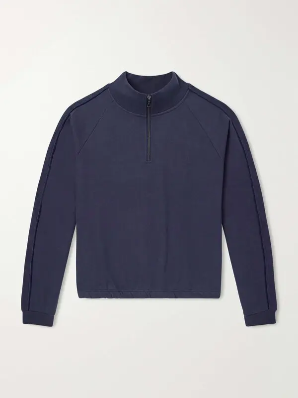 John Elliott Cotton-jersey Half-zip Sweatshirt