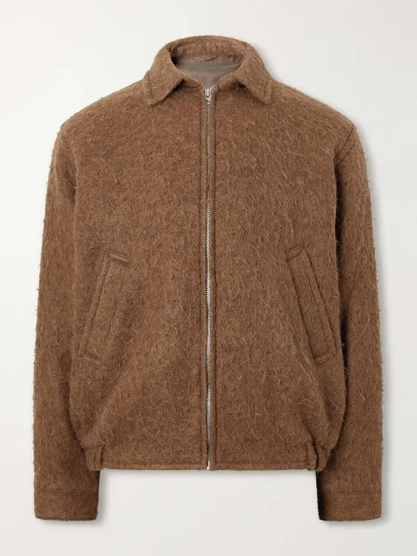 KAPTAIN SUNSHINE Brushed Wool-blend Woven Blouson Jacket