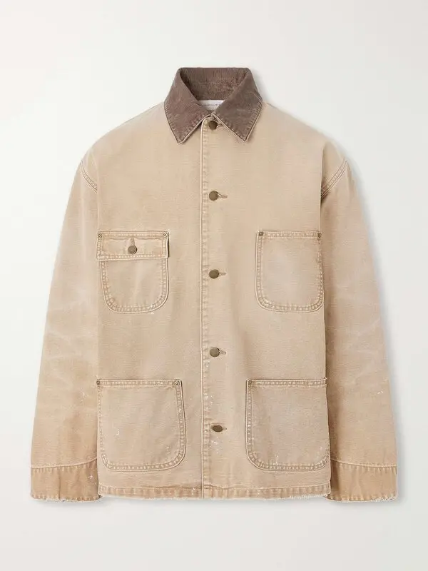 John Elliott Desert Snow Distressed Denim Jacket