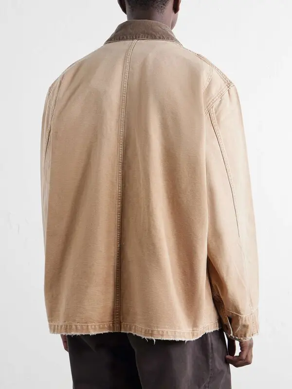 John Elliott Desert Snow Distressed Denim Jacket
