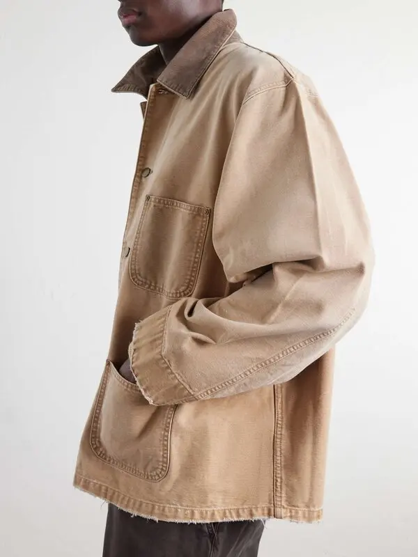 John Elliott Desert Snow Distressed Denim Jacket