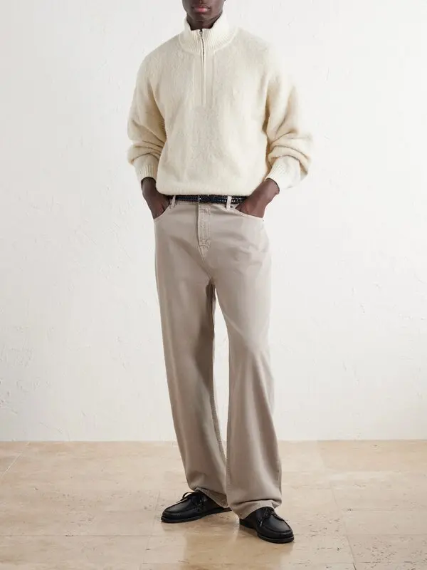 FRAME The Relaxed Straight-leg Jeans - Neutrals