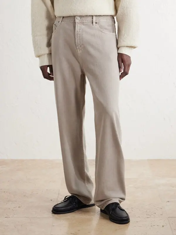 FRAME The Relaxed Straight-leg Jeans - Neutrals
