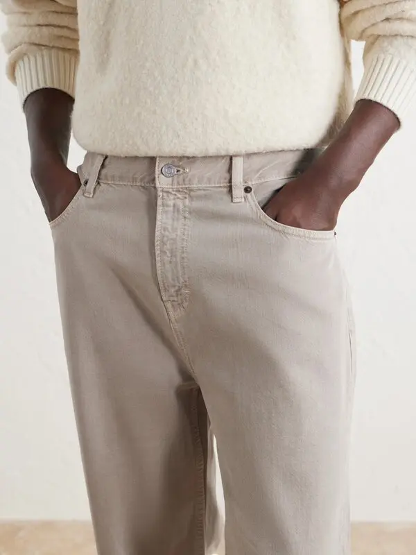 FRAME The Relaxed Straight-leg Jeans - Neutrals