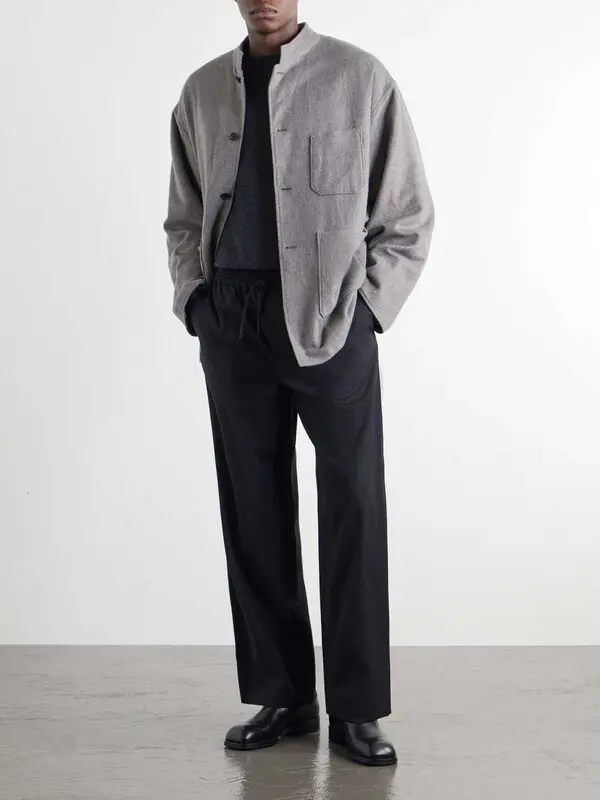 KAPTAIN SUNSHINE Brushed Wool And Cashmere-blend Flannel Jacket