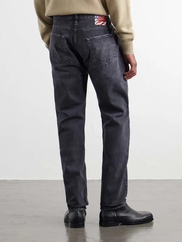 424 Loose Straight-leg Distressed Jeans
